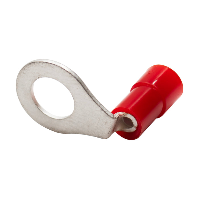 90D1-6A - 22 to 16 AWG Right Angle Nylon Insulated Ring Terminals, 1/4 ...