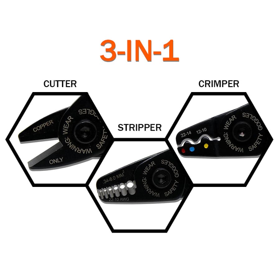 FD1300x3 - Combination Mini Wire Cutter, Stripper and Crimper ...