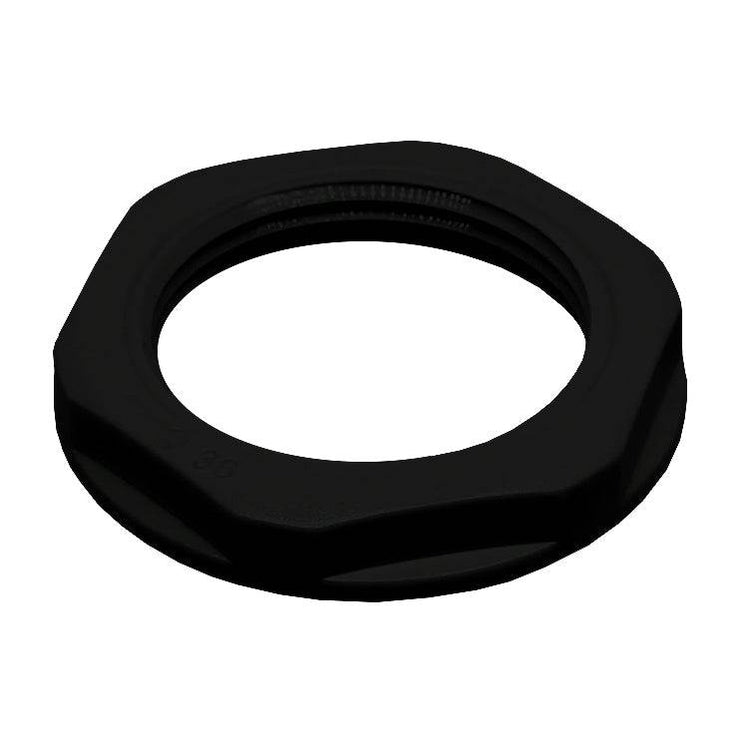 M40 Thread Nylon Lock Nut for Metric Cable Glands, Black, UL Approved ...