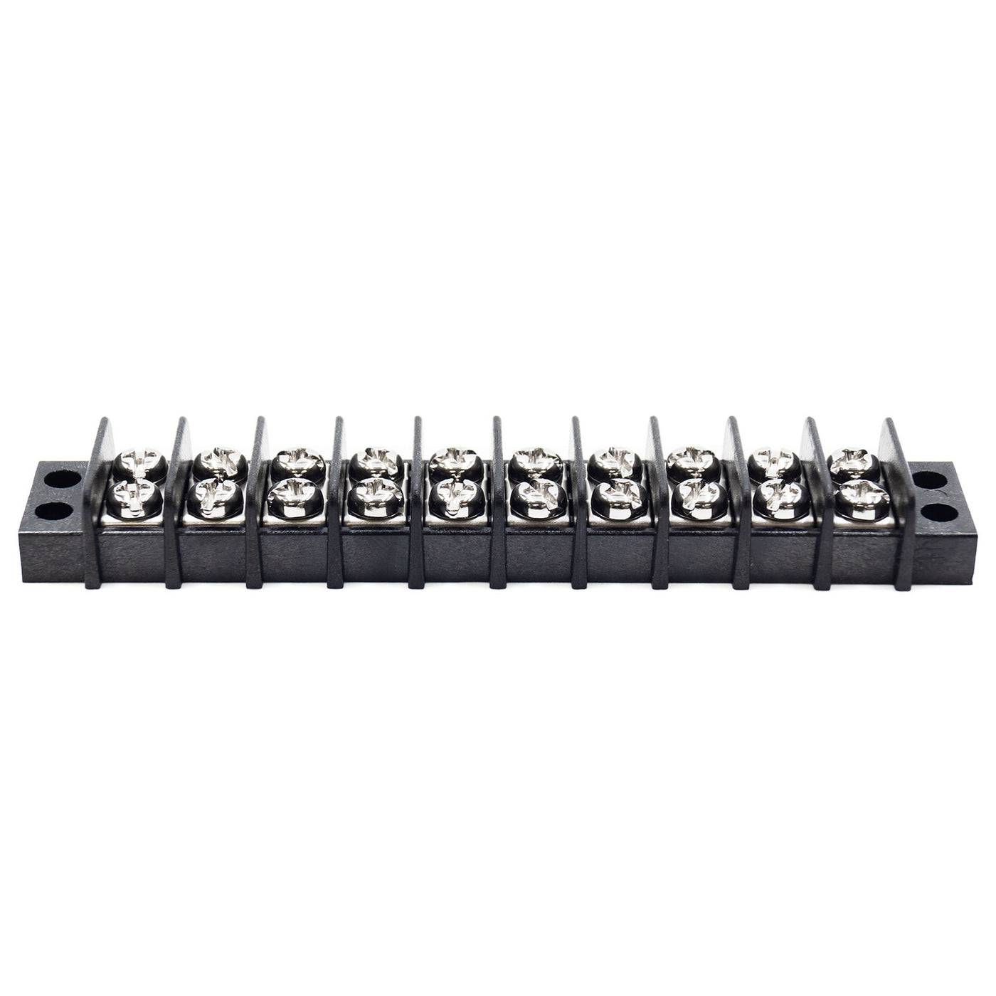 Barrier Strip Terminal Block, Terminal Strip, 10 Pole, Double Row, 15A ...