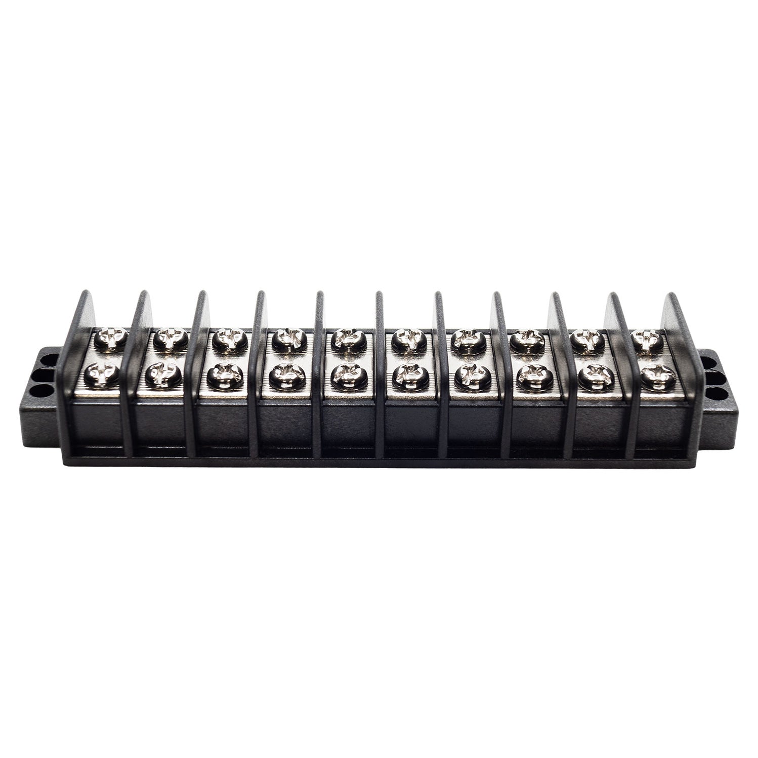 TB78-10P - 10-Pole Double Row Terminal Strip - 20A/300V | Ferrules Direct