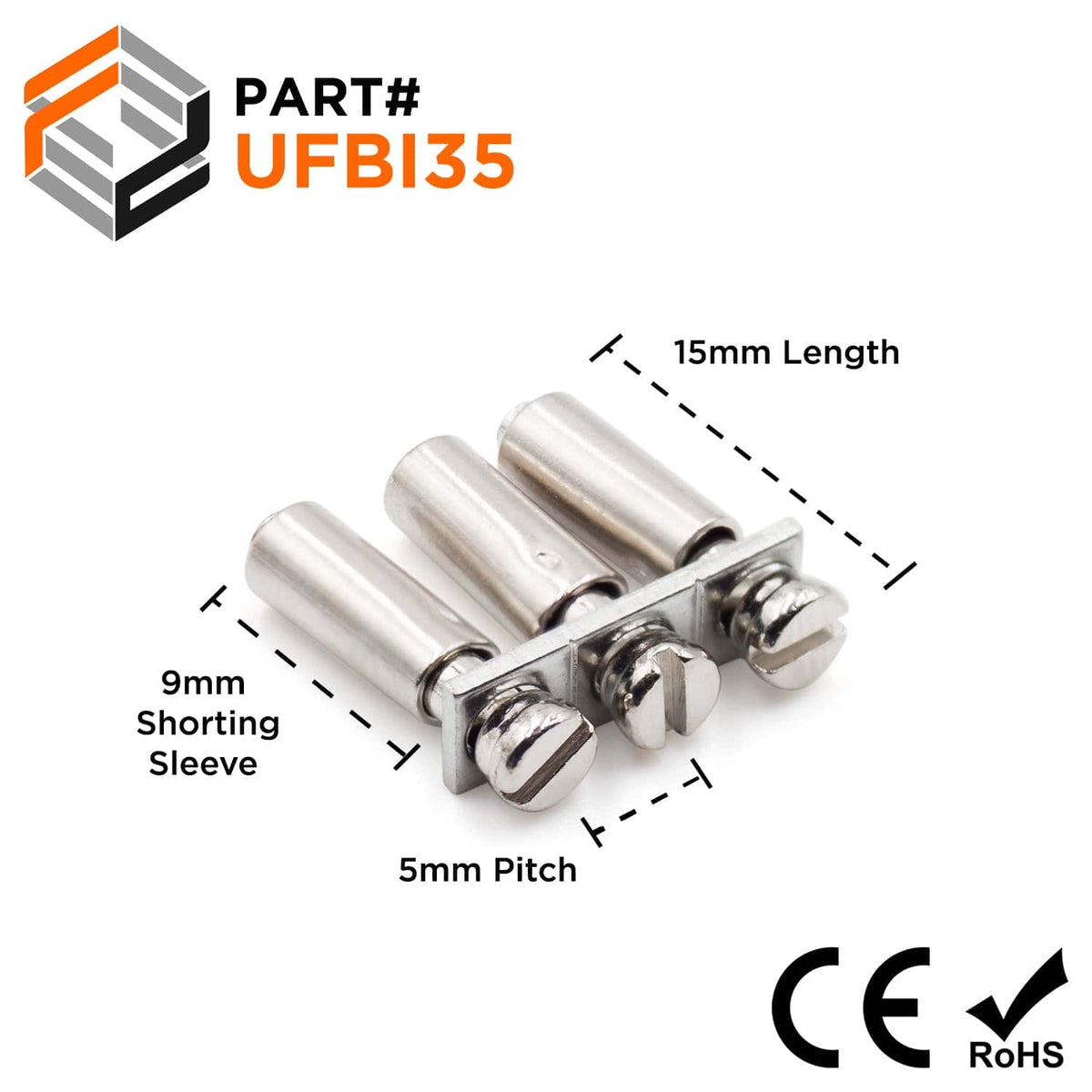 UFBI3-5 - Terminal Block Internal Jumper, 3 Positions, Screw Down ...
