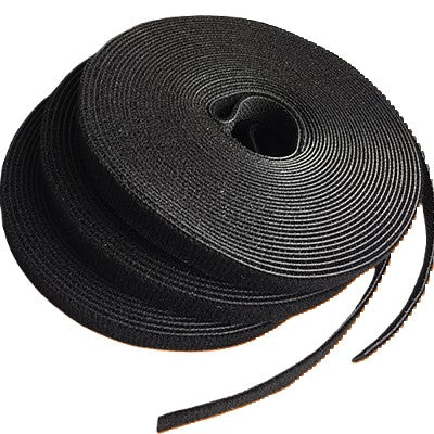 HLT38BL - 3/8" Hook and Loop Cable Ties Roll, 5.6-lb Tensile Strength ...