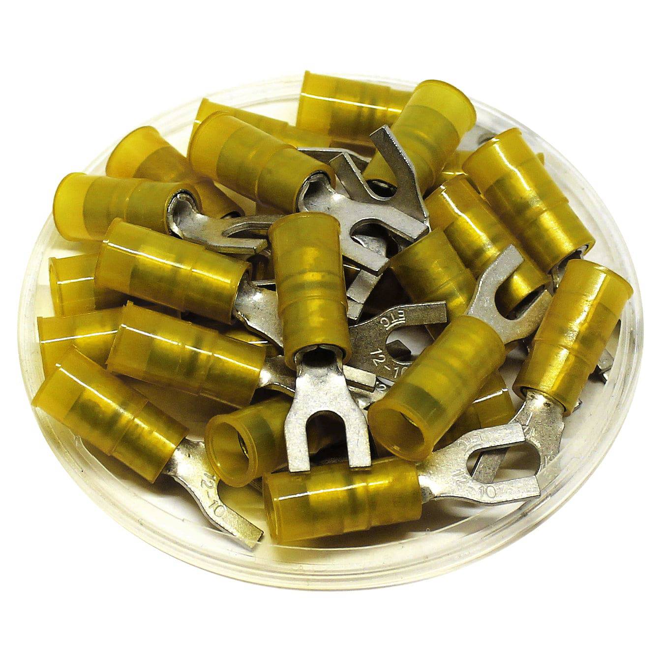 Molex 0191960077 - Nylon Double Crimp Fork Terminals - 12-10 AWG ...