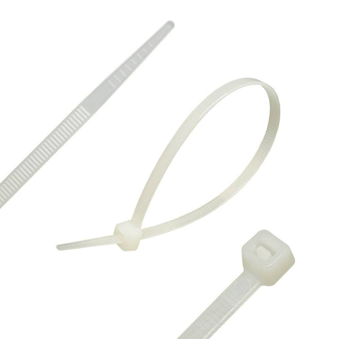 20" Standard Cable Ties, 50-lb Tensile Strength, Natural, UL Approved ...