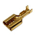 22 to 20 AWG Female Quick Disconnects, Brass, 6.3 NEMA Tab, 100 Pieces - DJ622-D6.3A | Ferrules ...