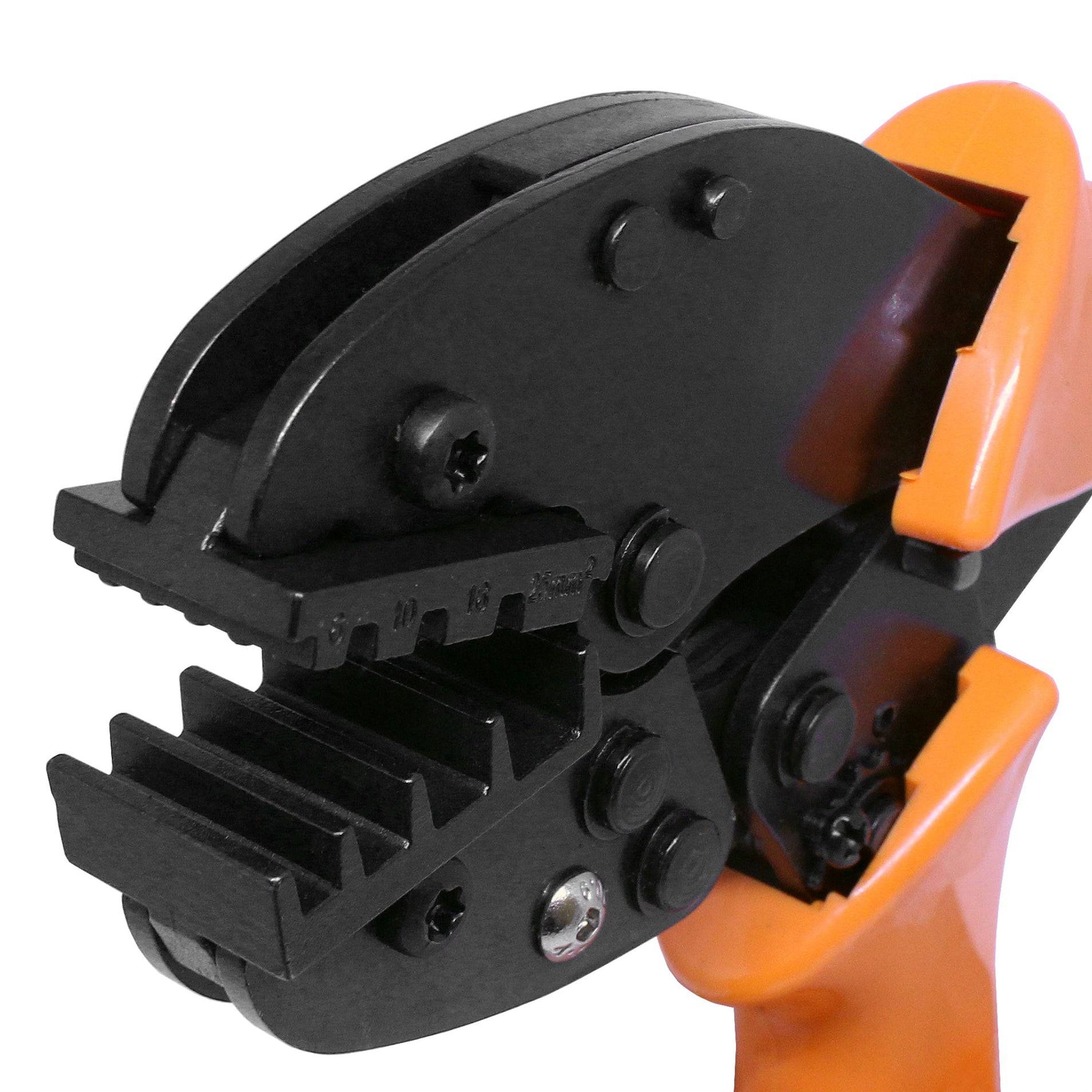 10 to 4 AWG Wire Ferrules Crimping Tool, Wide Crimp, Trapezoidal Crimp ...