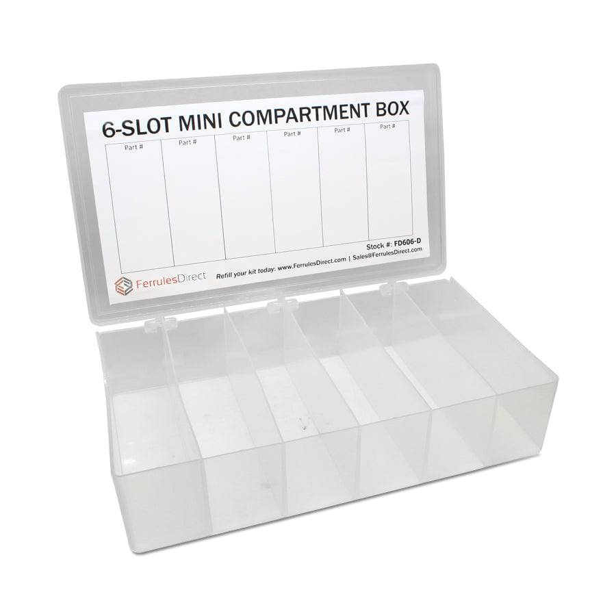 FD606D - 6 Slot Compartment Box | Ferrules Direct