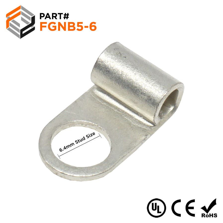 FGNB5-6 - Non Insulated Flag Terminal - Ring Tongue - 12-10AWG ...