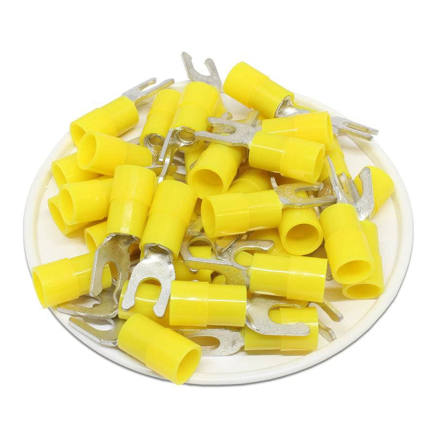 LSNYB5-4 Nylon Insulated Locking Spade Terminals 12-10 AWG | Ferrules ...