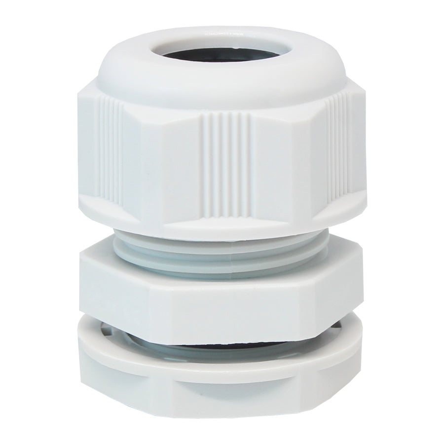 M20 x 1.5mm Metric Thread Nylon Cable Gland, Gray, Range: 3/16" to 9/16 ...