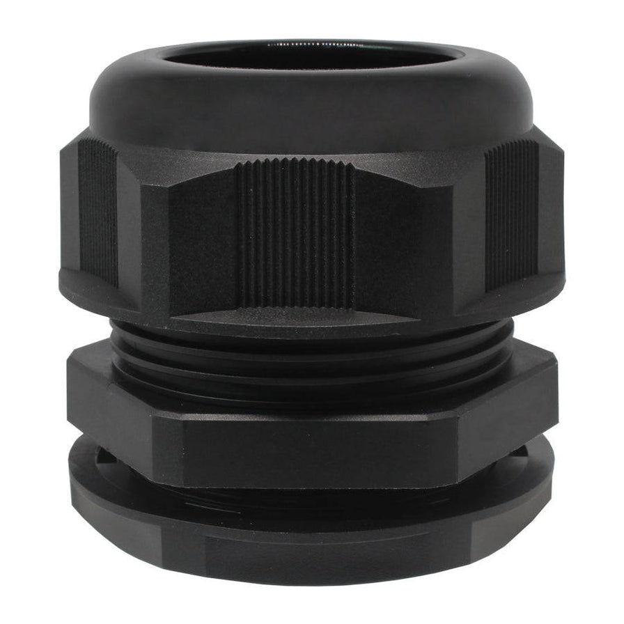 M5031B - M50 x 1.5mm Metric Thread Nylon Cable Gland, Black, Range: 1 ...
