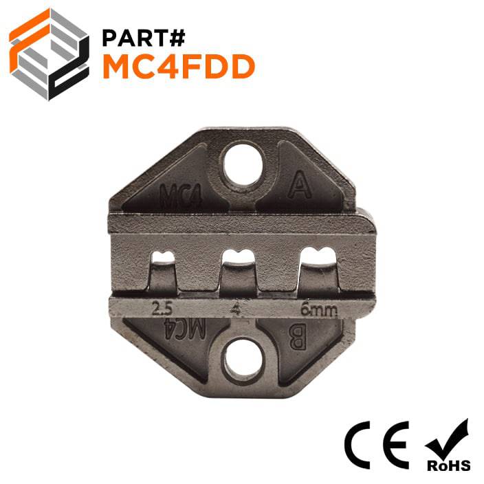 MC4FDD - 14 to 10 AWG MC4 Solar Pins Ratchet Crimping Die Set, 1 Piece ...