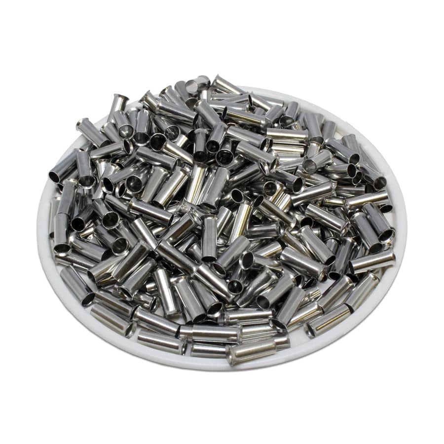 N25008 - 14AWG Non Insulated Wire Ferrules, 8mm Pin, UL Recognized ...