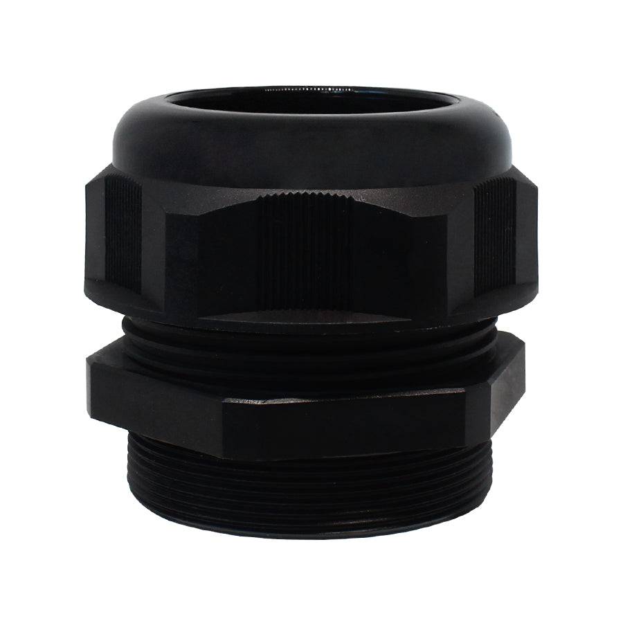PG48 Thread Nylon Cable Gland, Black, Range: 1-1/8" to 1-3/8", UL ...