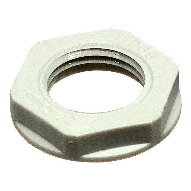 PG9 Thread Nylon Lock Nut for PG Cable Glands, Beige, UL Approved, 1 ...