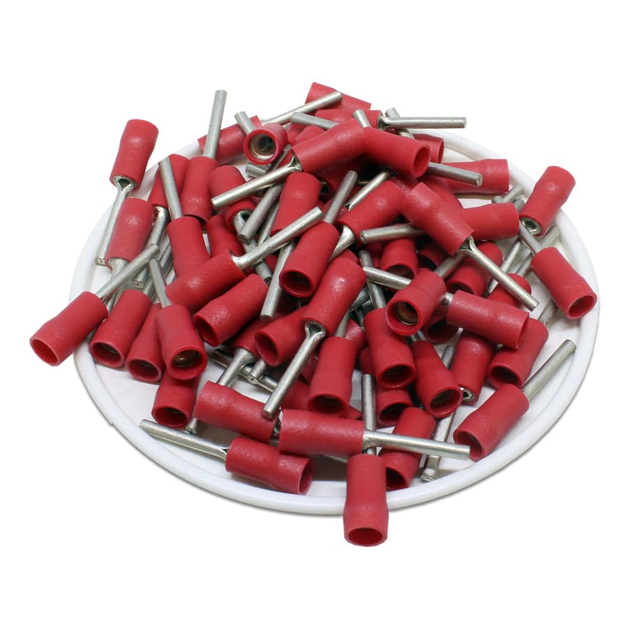 PTD1-14 - Vinyl Insulated Pin Terminals - Double Crimp - 22-16 AWG ...