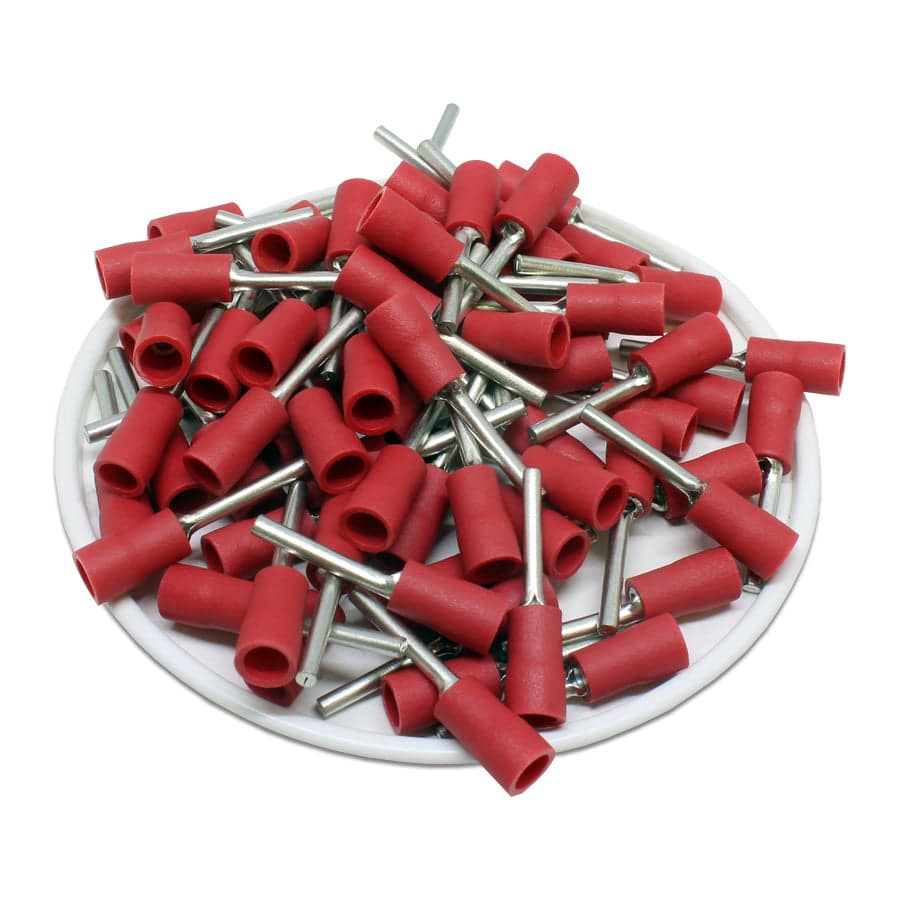 PTV1-14 - Vinyl Pin Terminals - 22-16 AWG | Ferrules Direct