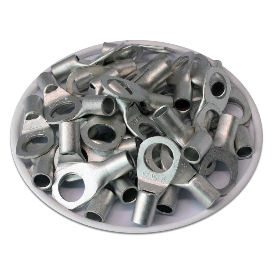 SCH108 - Non Insulated Tubular Ring Lugs - 8 AWG | Ferrules Direct