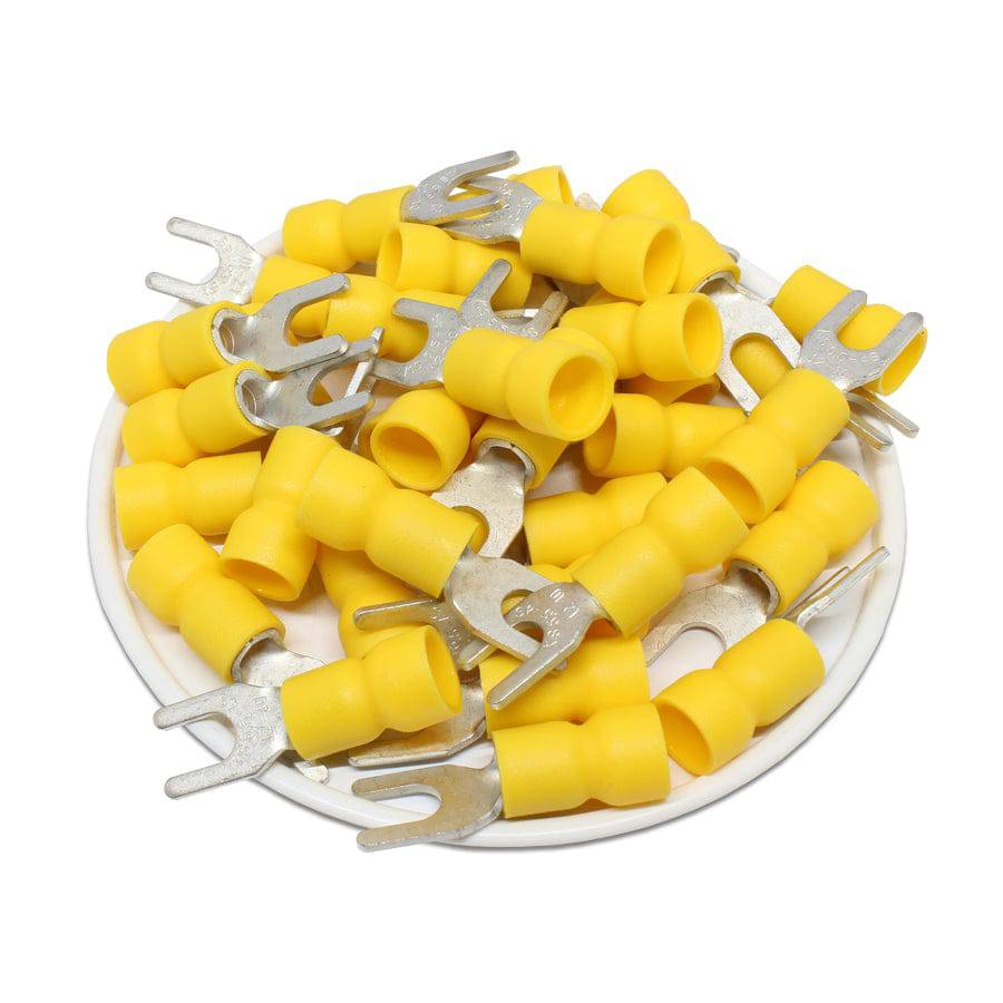 SVES5-4 - 12 to 10 AWG Vinyl PVC Insulated Spade Terminals, #8 Stud ...