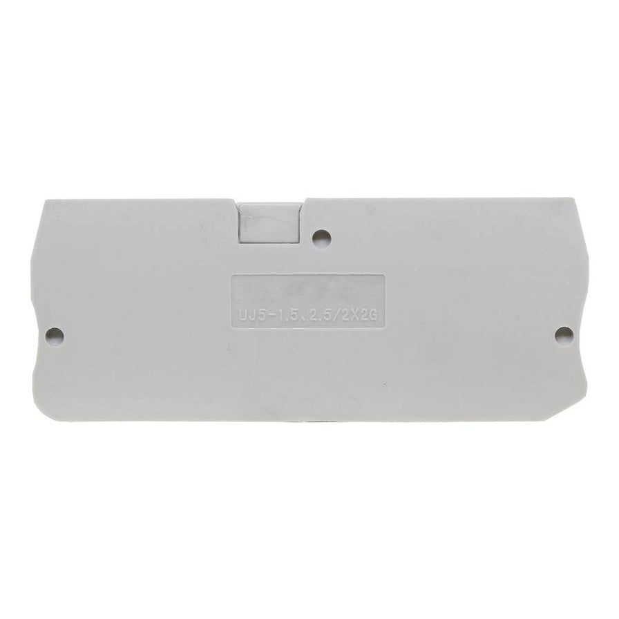 UJ5-2.5/2X2G - End Cover for Spring Cage Terminal Block, Gray | Ferrules Direct