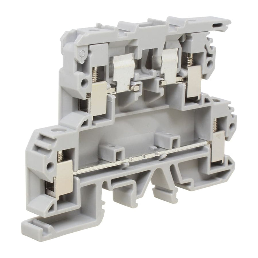 UKJ-4/2-2RD - 22 to 12 AWG Screw Clamp, Feed-Thru, Terminal Block, 660v ...