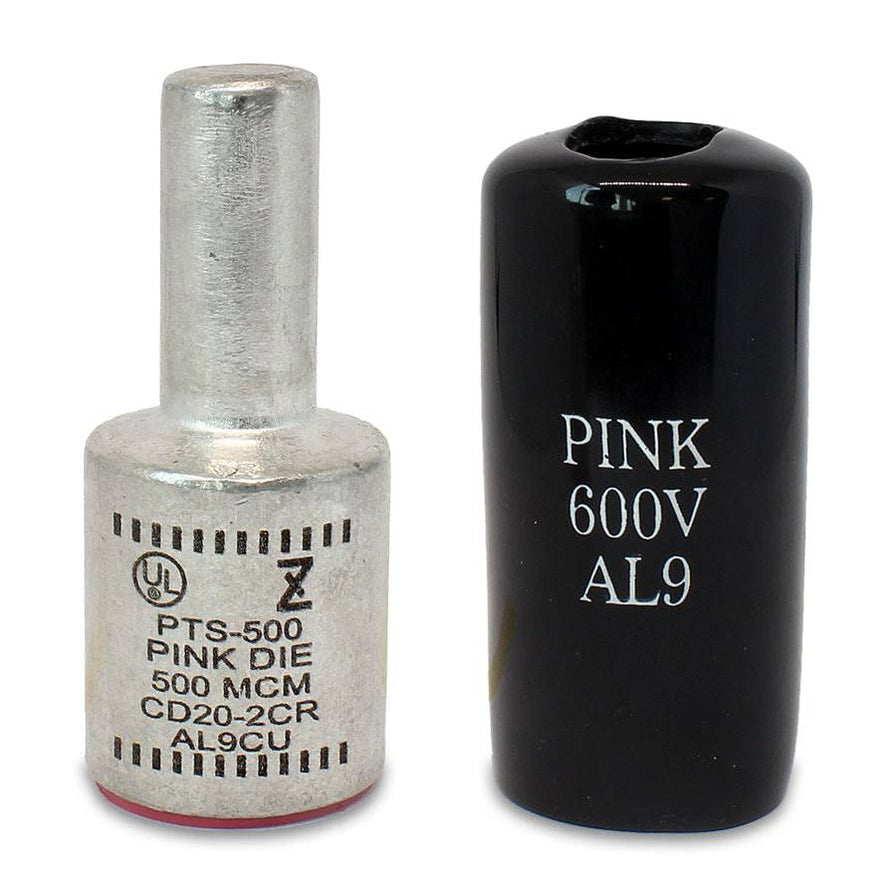 ZPTS500 - Aluminum Compression Pin Adapter - 500MCM - Pink, 1 Piece ...
